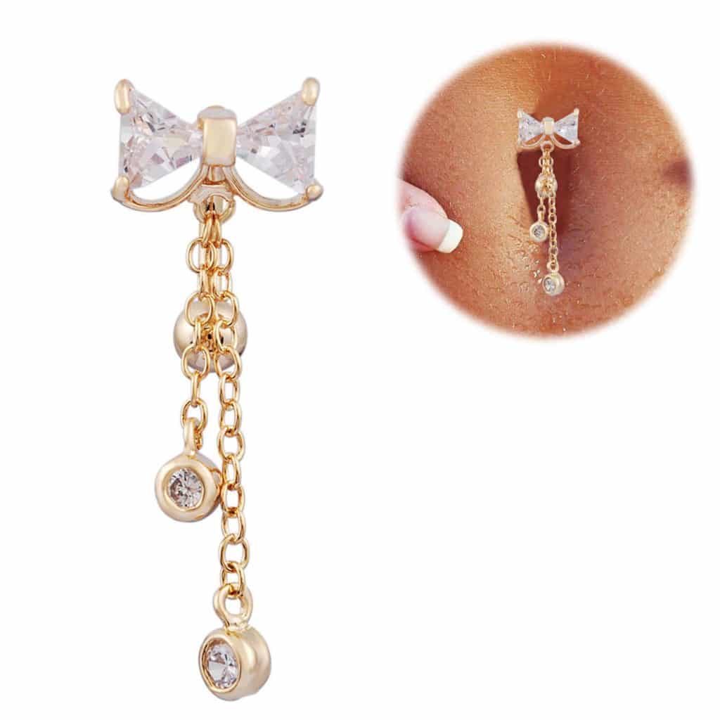 Krásny piercing v pupku -Butterfly – Mancini.sk